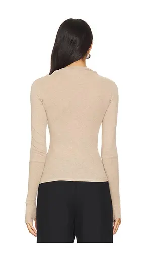 Enza Costa Cashmere Twist Top - Tan
