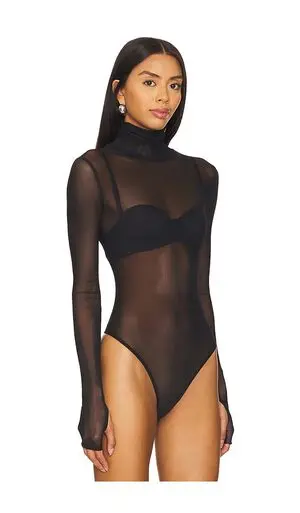 Superdown Twila Sheer Bodysuit