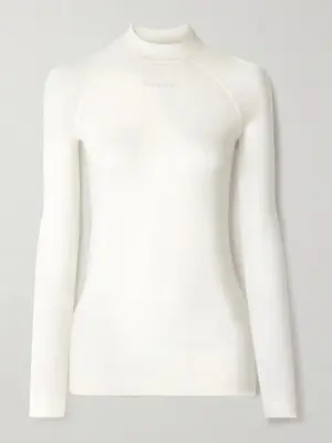 Falke Nordic Wool-blend Mock Neck Top