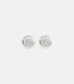Loewe Anagram Pebble Stud Earrings - Silver