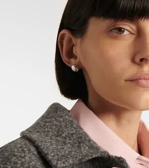 Loewe Anagram Pebble Sterling Stud Earrings