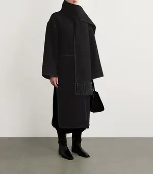 TOTEME Wool-blend Longline Coat - Black