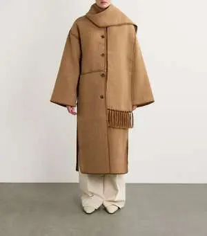 TOTEME Wool-blend Scarf Coat - Brown