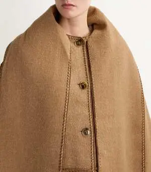 TOTEME Wool-blend Scarf Coat - Brown