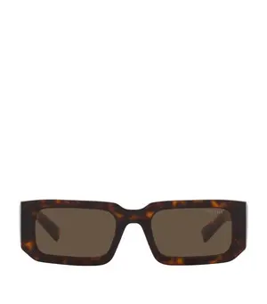 Prada Rectangular Sunglasses - Brown