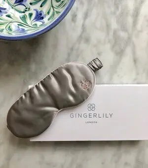 Gingerlily Silk Eye Mask - Grey