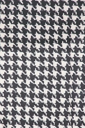 Norma Kamali Oversized Houndstooth Flared Gown