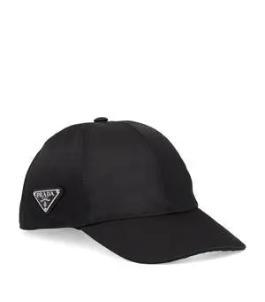 Prada Prada Re-Nylon Baseball Cap Black