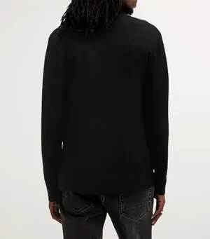 ALLSAINTS Merino Wool Mode Cardigan - Black