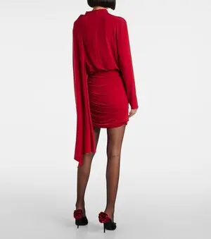 Magda Butrym Caped Cupro-blend Minidress