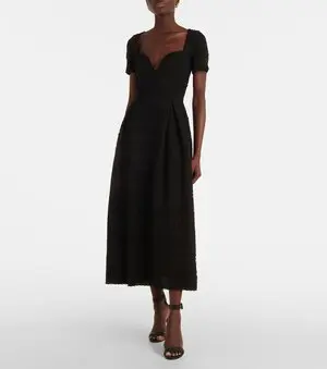 Elie Saab Macramé Midi Dress