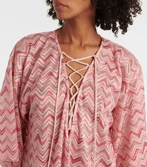 Missoni Chevron Lame Kaftan