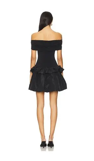 Anna October Off-the-shoulder Mini Dress With Ruffled Skirt