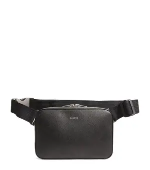 Sandro Small Recycled Leather Cross-body Bag - Black
