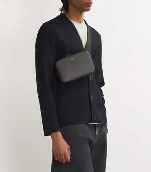 Sandro Small Recycled Leather Cross-body Bag - Black