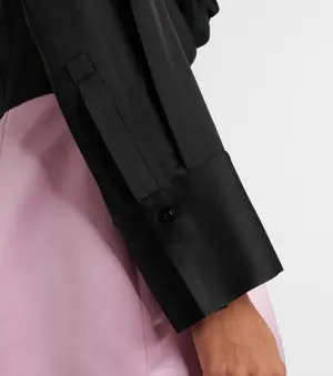 Blumarine Draped Satin Top