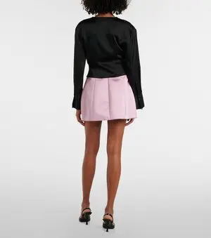 Blumarine Draped Satin Top