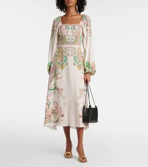 Etro Printed Midi Dress - Multicoloured