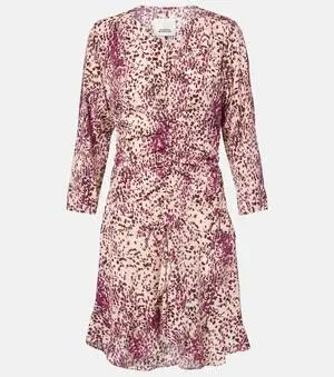 Isabel Marant Étoile Octavia Printed Silk-blend Mini Dress