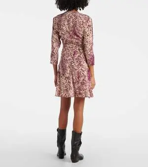 Isabel Marant Étoile Octavia Printed Silk-blend Mini Dress