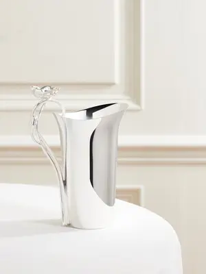 Christofle Anemone -plated Water Pitcher - Silver