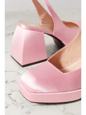 NODALETO Bulla Suki Embellished Satin Platform Pumps
