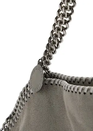 Stella McCartney Falabella Metallic Faux Leather Tote - Grey
