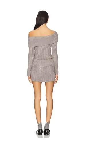 Superdown Ava Ribbed Knit Skirt Set