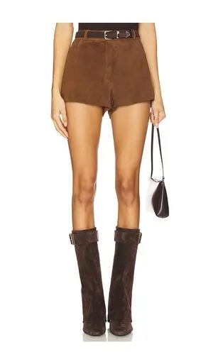 ZUT X Revolve Waistband Shorts - Brown