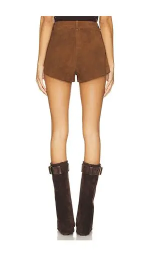 ZUT X Revolve Waistband Shorts - Brown