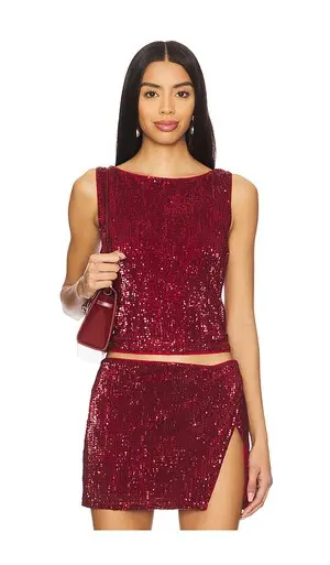 LOVERS AND FRIENDS Selma Top - Burgundy