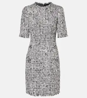 Dolce & Gabbana Metallic Tweed Lamé Minidress