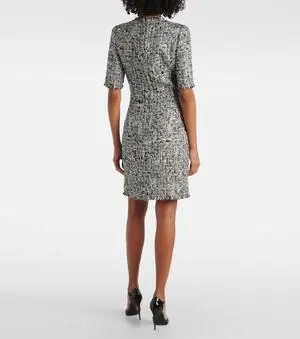 Dolce & Gabbana Metallic Tweed Lamé Minidress