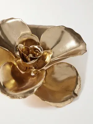 JENNIFER BEHR Plated Gladiolus Brooch