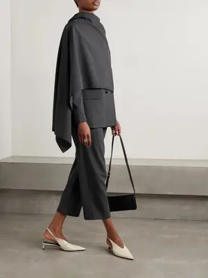 Maria Mcmanus Double-breasted Pinstriped Wool-blend Blazer