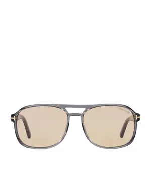 TOM FORD Acetate Aviator Sunglasses - Grey