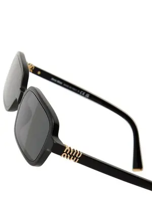 Miu Miu Rectangle Frame Acetate Sunglasses