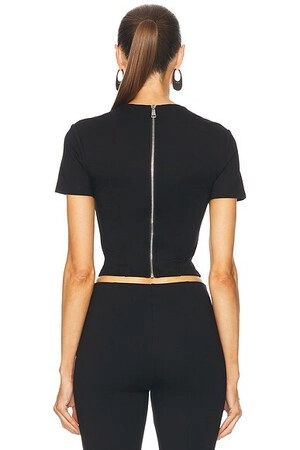 AREA Zipper Bustier Cup T-shirt