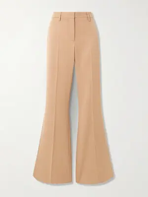 Stella McCartney Pinstriped Wool-blend Flared Trousers