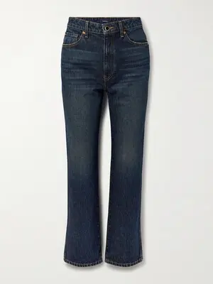 Khaite Abigail High-rise Straight-leg Jeans - Blue
