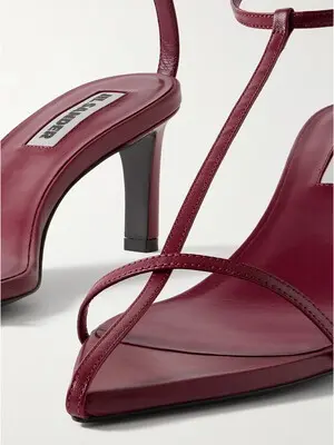 JIL SANDER Leather Sandals - Red