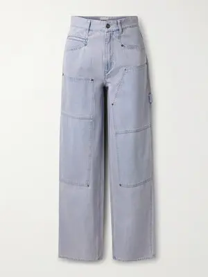 MARANT ETOILE Ophra High-rise Straight-leg Cargo Jeans