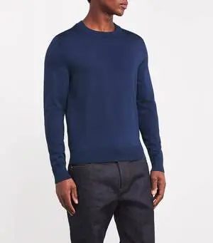 Sandro Fine Knit Crewneck Sweatshirt