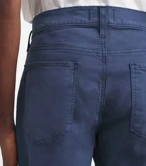 Paige Federal Slim Straight Trousers - Navy