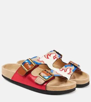 Isabel Marant Étoile Lelik Leather Sandals - Multicoloured