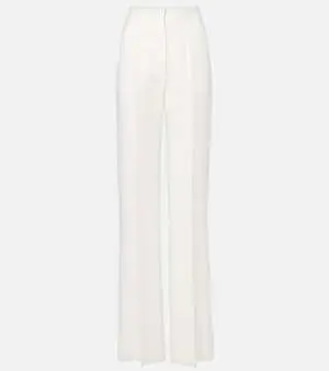 Max Mara Aversa High-rise Linen Wide-leg Pants