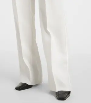 Max Mara Aversa High-rise Linen Wide-leg Pants