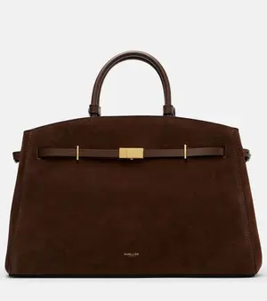 DEMELLIER Hudson Suede Tote Bag - Brown