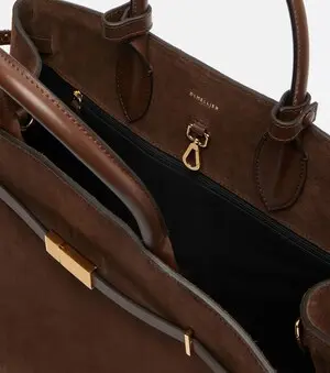 DEMELLIER Hudson Suede Tote Bag - Brown