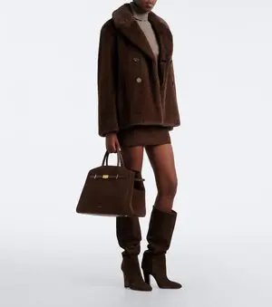 DEMELLIER Hudson Suede Tote Bag - Brown